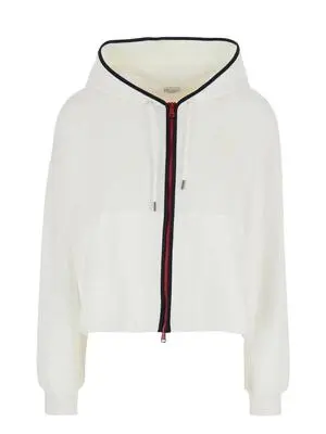 Brunello Cucinelli Hooded Sweatshirt With Logo - Multicolor