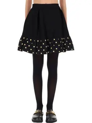 Moschino Polka Dot Skirt - Black