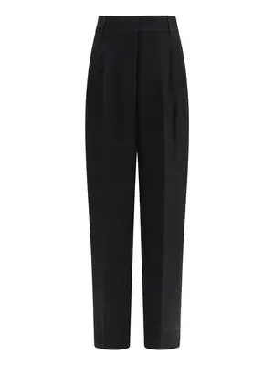 Max Mara Max Mara Studio Mstsumero Linen Batavia Pants Black