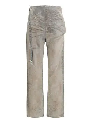 DIESEL® Diesel Slim Fit Jeans With Double Layer Detailing Gray