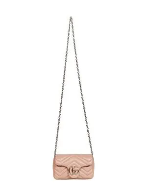 Gucci GUCCI Pinky Beige GG Marmont Mini Shoulder Bag Multicolor