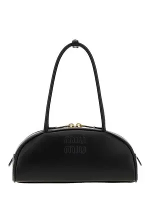 Miu Miu MIU MIU Mini Wander Handbag In Two-Tone Fabric Black