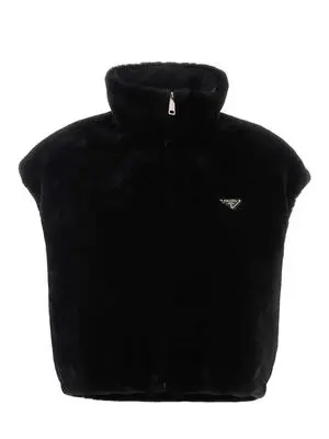 Prada Reversible Fur Vest - Black