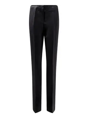 TOTEME Viscose And Linen Trousers - Black