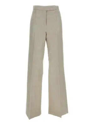 Max Mara Wide-leg Linen Trousers - Multicolor