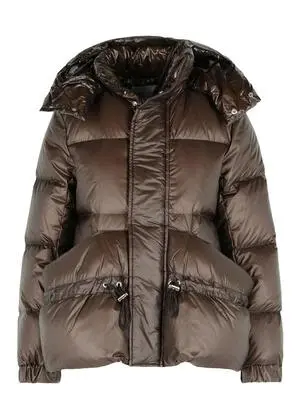 Sacai Sacai Quilted Down Puffer Jacket With Removable Hood Multicolor