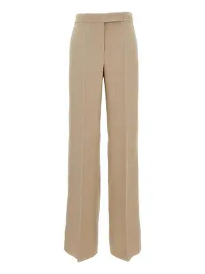 Max Mara MAX MARA Angus Linen Trousers Multicolor