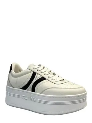 Celine Block Leather Platform Sneakers - Multicolor