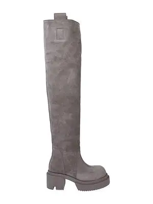 Rick Owens RICK OWENS Suede Leather Knee High Boots Multicolor