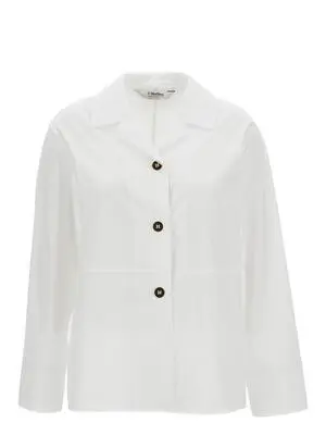 Max Mara Panel-structured Cotton Shirt Jacket - Multicolor