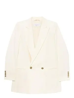Max Mara Single-breasted Notched Lapel Jacket - Multicolor