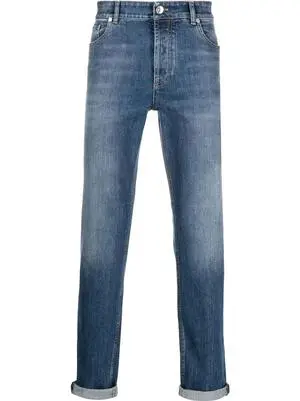 Brunello Cucinelli Slim-fit Denim Jeans - Blue