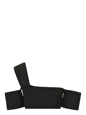 Alexander McQueen Off Shoulder Bandage Top - Black