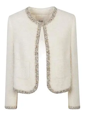 CELINE CELINE Embellished Silk Jacket