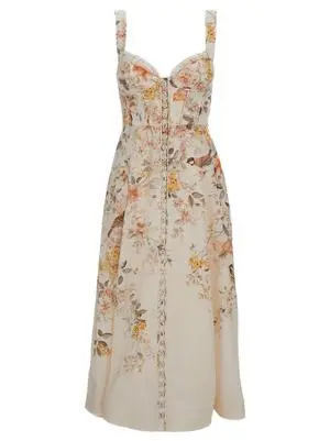 Zimmermann Luna Midi Dress - Multicolor