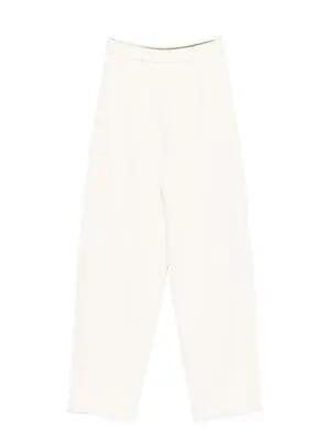 Max Mara Cotton Wide Leg Trousers - Multicolor