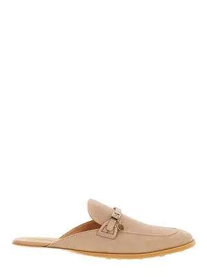 TOD'S TOD'S Gommini Nubuck Mules With Decorative Buckle And Logo Charm Multicolor