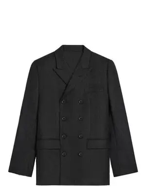 Celine Wool Blazer Jacket - Gray