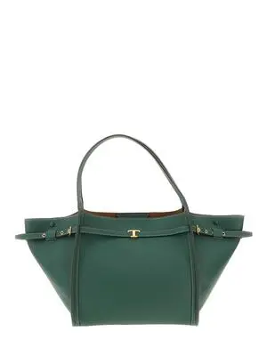 TOD'S TOD'S Medium Leather Shopping Bag With T Timeless Accessory Multicolor