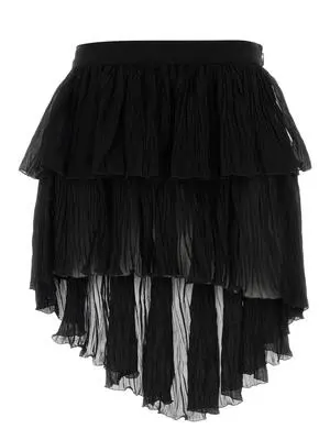 Blumarine Crepe Mini Skirt - Black