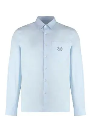 Prada Oxford Cotton Shirt - Blue