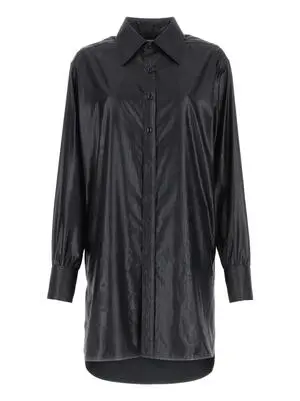 MAISON MARGIELA Oversized Polyester Shirt - Black
