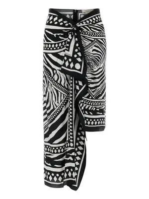 Blumarine Printed Twill Skirt - Multicolor