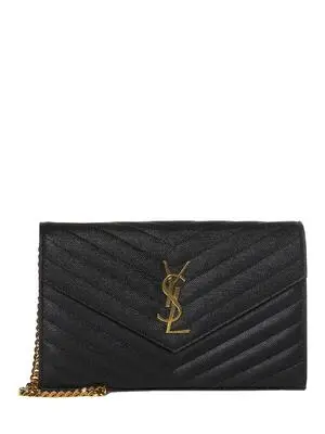 Saint Laurent Classic Cassandre Pouch In Grain De Poudre Leather - Multicolor