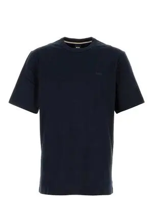 BOSS Navy Cotton T-shirt - Blue