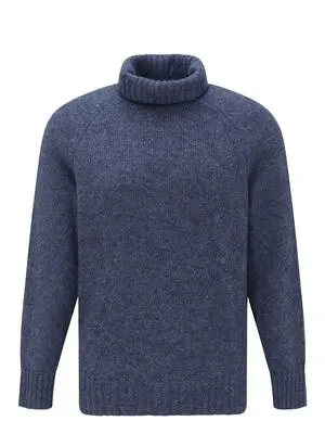 Brunello Cucinelli Long Sleeve Turtleneck Sweater - Blue