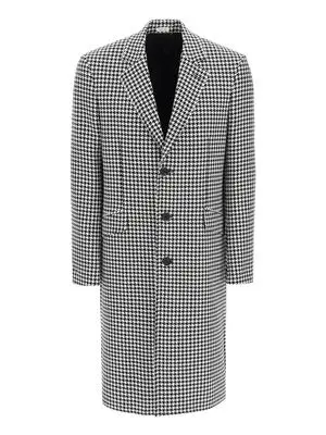 Alexander McQueen Pied-de-poule Wool Coat - Black