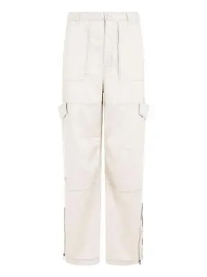Acne Studios Wide Leg Cargo Pants - Cream