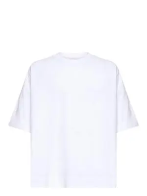 Dries Van Noten White Jersey Oversized Crewneck T-shirt - Multicolor