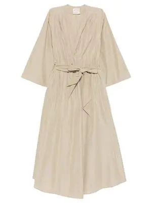 FORTE_FORTE Cotton Blend Midi Dress - Multicolor