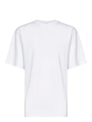 Dries Van Noten White Cotton Jersey Oversized T-shirt - Multicolor