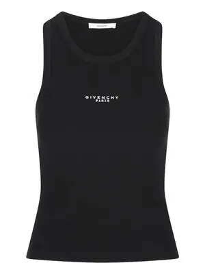 Givenchy Logo Cotton Tank Top - Multicolor