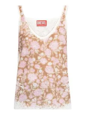 DIESEL® Floral Knitwear Top - Multicolor