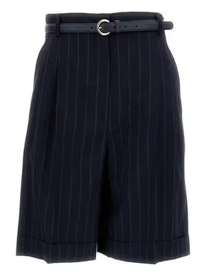Max Mara Pinstriped Bermuda Shorts - Multicolor