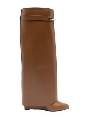 Givenchy Pointed Toe Wedge Heel Boots - Multicolor