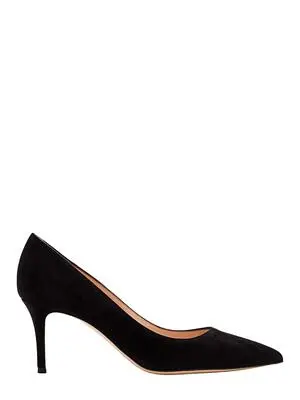 GIANVITO ROSSI Gianvito Rossi Suede Leather Pointed-Toe Pumps Multicolor