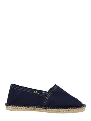 A.p.c. Espadrilles In Cotton Canvas - Blue