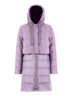 Herno Wool Down Coat - Purple