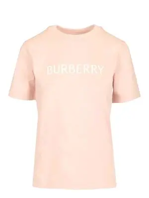 Burberry Cotton T-shirt With Logo - Multicolor
