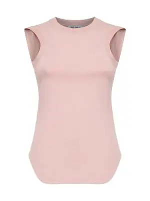 Attico Rose Cotton Jersey Reese Tank Top - Multicolor