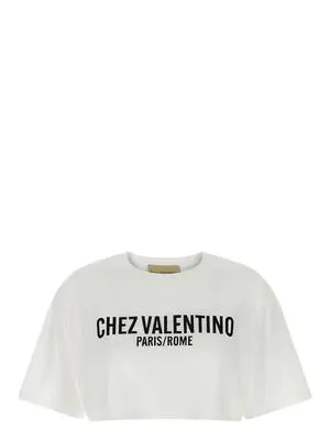 Valentino Garavani Chez " Printed Cotton T-shirt - Multicolor