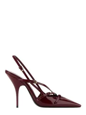 MIU MIU Miu Miu Tyrian Leather Pumps