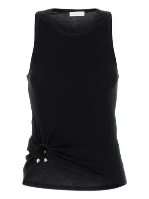 Rabanne Stretch Cotton Top - Black