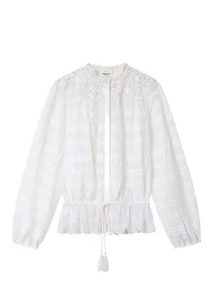 Isabel Marant Étoile Polly" Cotton Embroidered Blouse - Multicolor