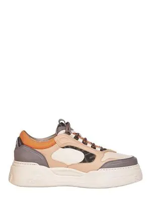 Fendi Fendi Force Leather Sneakers Multicolor