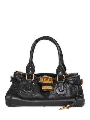 Chloé CHLOE Black Paddington Shoulder Bag With Studs Multicolor